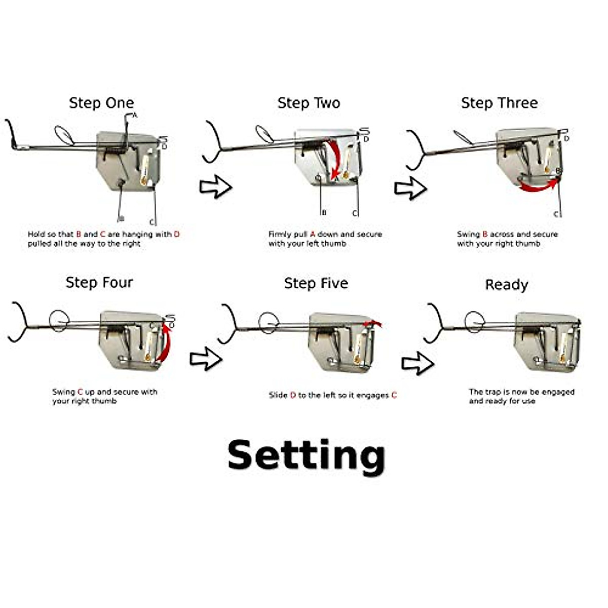 LASSO TRAP Gopher (Large) Trap (Pack of 2) Galvanized and Oil-Hardened Steel Lasso Trap/Super Cost Effective Reusable & Durable Animal Trap Best in The Lawn, Yard, Garden, Farm, & All Outdoor Setting