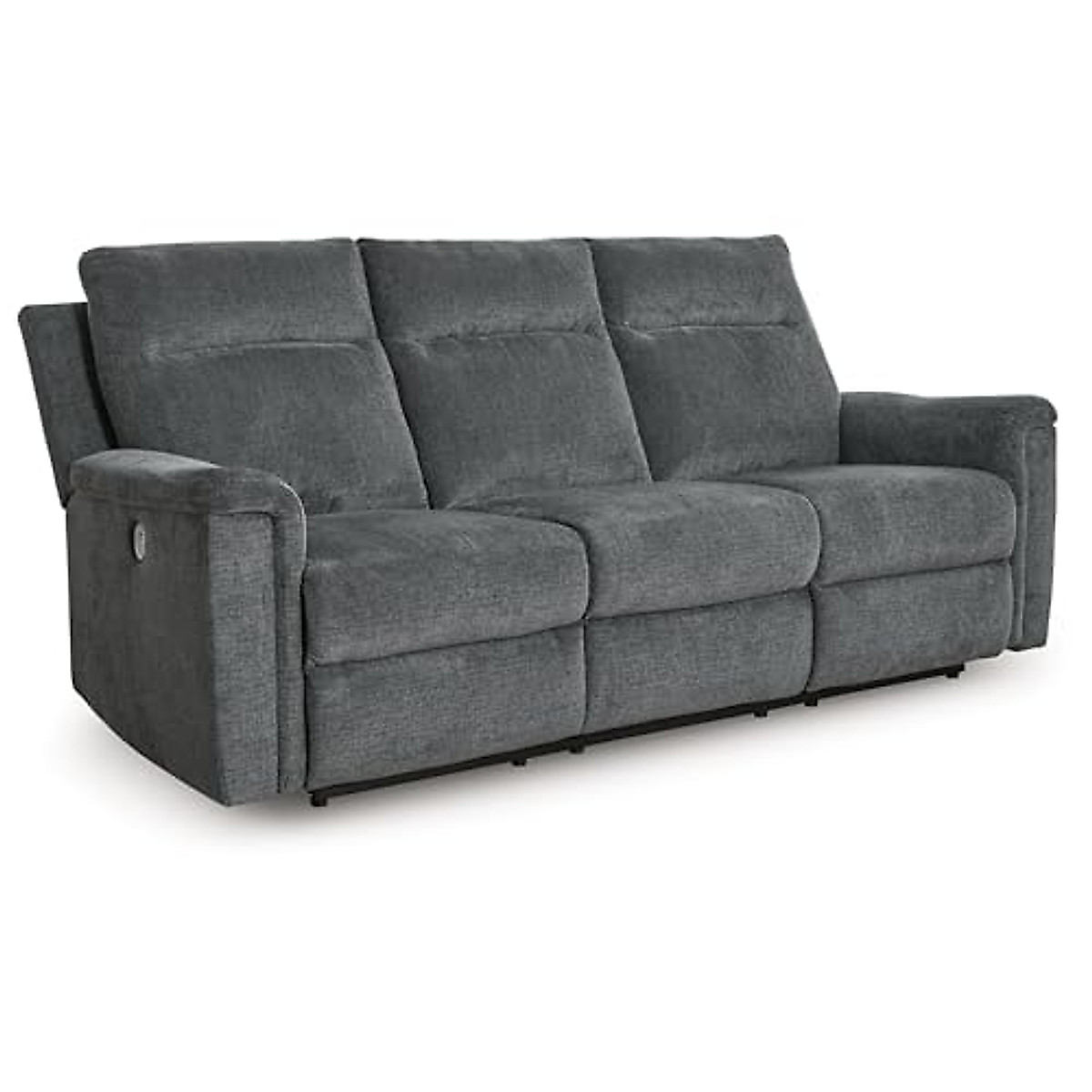 Signature Design by Ashley Barnsana Minimalist Power Reclining Sofa with USB Charging Ports, Gray