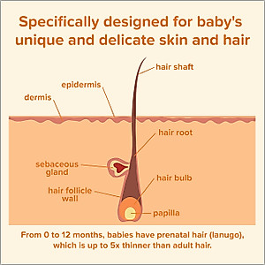 Johnson's Baby Shampoo with Tear-Free Formula, Shampoo for Baby's Delicate Scalp & Skin & Gently Washes Away Dirt & Germs, Free of Parabens, Phthalates, Sulfates and Dyes, 13.6 fl. oz (Pack of 3)