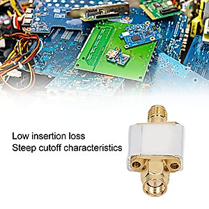 Jeanoko 315MHz Bandpass Filter, 50Ohms Impedance 1W Maximum Load Power Aluminum Alloy PCB 315MHz Remote Control Bandpass Filter 3MHz Bandwidth for Replacement