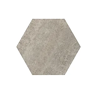 Self Adhesive Hexagon Vinyl Floor Tiles, 20 Tiles - 9" x 10.4", Floor Galore Graphite Pattern - Peel & Stick, DIY Flooring for Kitchen, Dining Room, Bedrooms & Bathrooms by Achim Home Decor