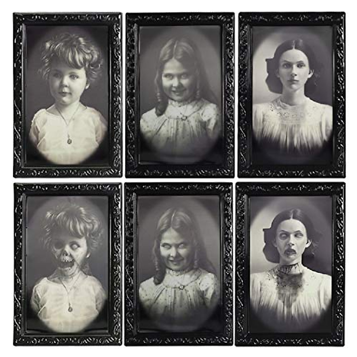 Creepy 3D Halloween Decor - Moving Picture Frames