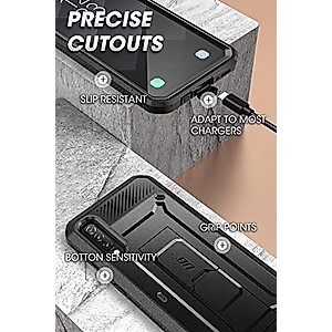 SUPCASE Unicorn Beetle Pro Series Phone Case for Samsung Galaxy A50/A30s, Built-in Screen Protector Full-Body Rugged Holster Case for Galaxy A50 2019 Release (Black)