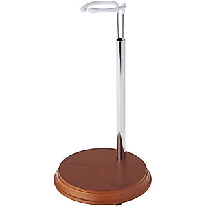 Bard's Chrome and Wood Doll Stand, Fits 17 to 22 inch Slim Waist Dolls, Waist is 1.25 to 2.25 inches Wide