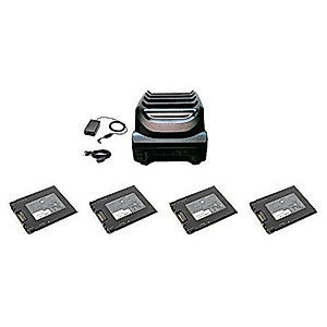 Zebra SAC-TC51-4SCHG1-01 Charger Kit with (4) Spare Battery BT-000314-01 (BTRY-TC51-43MA1-01) | for TC51, TC56, TC52, TC57 Series Android Scanners (Renewed)