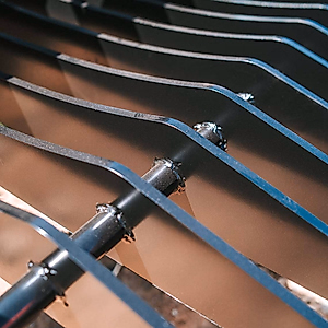 Titan Attachments 60in Fine-Grade Skeleton Rock Bucket with Bolt-On Teeth, Skid Steer Quick Tach, Reinforced Side Cutters