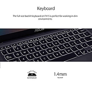 ASUS VivoBook 14 Laptop Computer, 14" IPS FHD Display, Intel Core i3-1115G4 Processor, Backlit Keyboard, Fingerprint Reader, Windows 11 Home (20GB RAM | 1TB PCIe SSD)