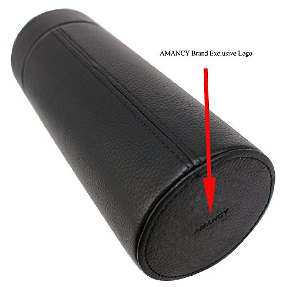 AMANCY Popular Cedar Wood Lined Portable Travel Leather Cigar Humidor Case,Packed by Nice Gift Box