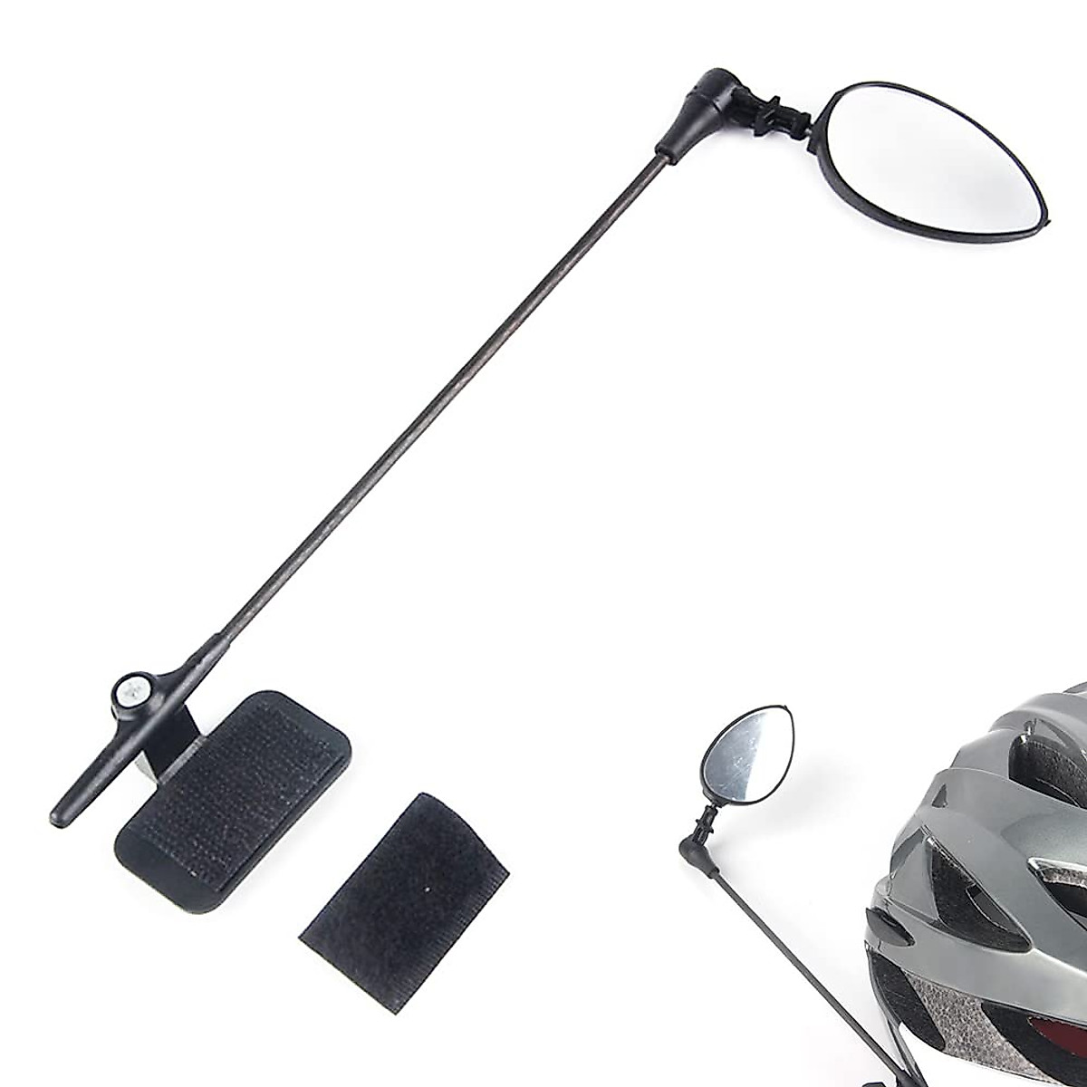 Tobefore Bike Helmet Mirror 360 Degree Adjustable Rotatable Cycling Rear View Mirror Lightweight for Cycling