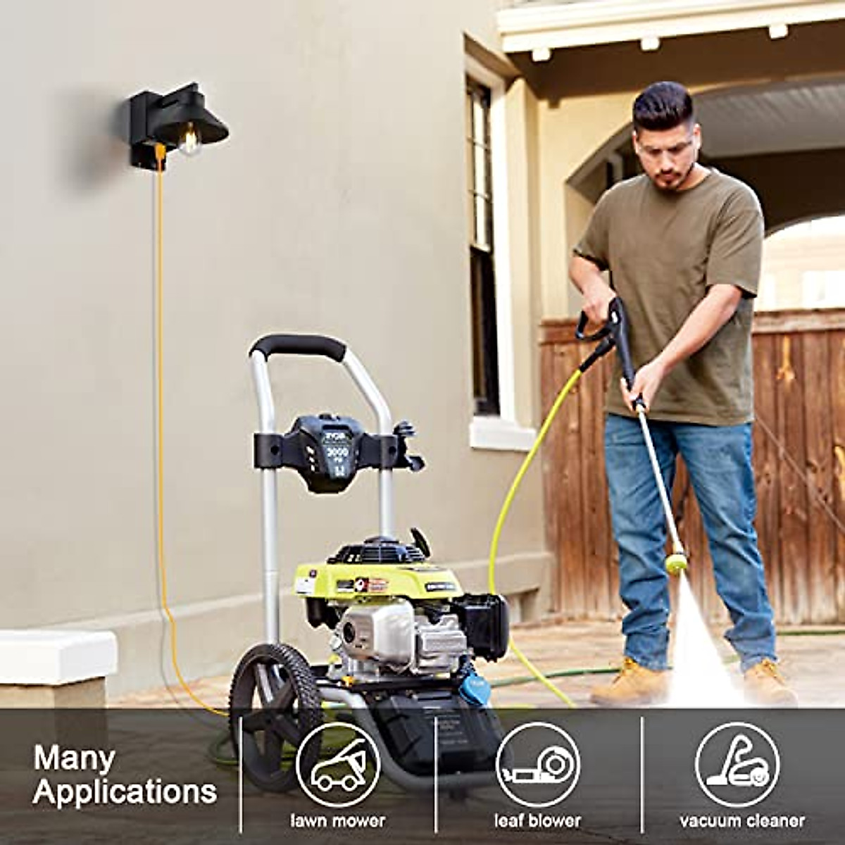 c Cattleya Porch Light with Outlet Plug, Matte Black Waterproof Anti-Rust Aluminum Outdoor Wall Light with Outlet, Exterior Light with Outlet for House Patio Yard Patio Garage