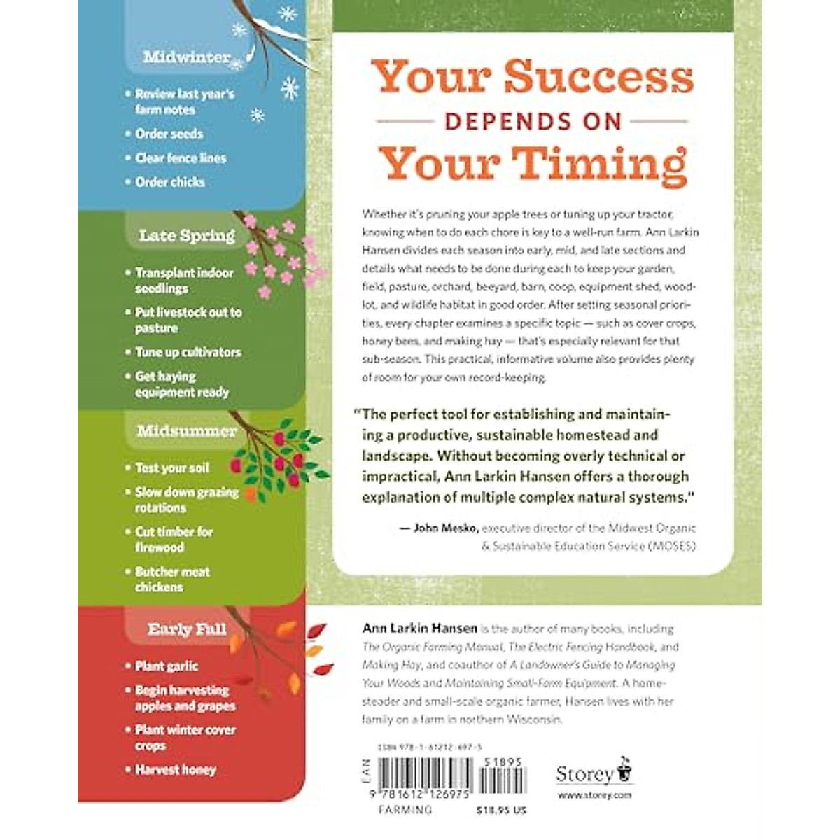 The Backyard Homestead Seasonal Planner: What to Do & When to Do It in the Garden, Orchard, Barn, Pasture & Equipment Shed