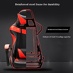 Office Chair Ergonomic Desk Chair,Lumbar Support, Height Adjustable Office Desk Chair, Executive Swivel Computer Chair with Padded Seat Cushion for Home/Office(Color:White A)