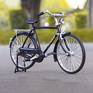 HOMSFOU Alloy Mini Bicycle with Inflator: Miniature Bike 1: 10 Bike Model Alloy Bike Miniature Bike Toy Finger Bike for Collections Bookshelf Decor