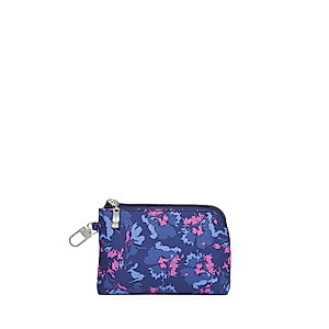 Baggallini womens On the Go Daily RFID Pouch, Navy Garden, One Size US