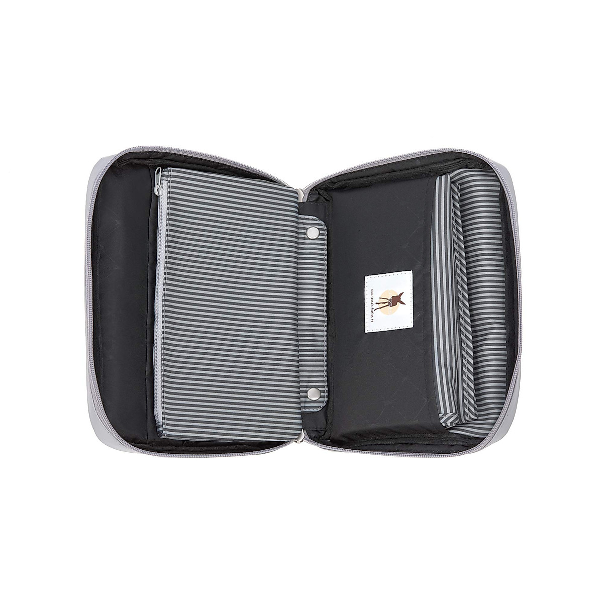 Lassig Tyve Diaper Clutch, Light Grey