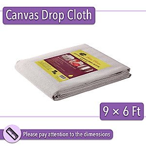Bates- Drop Cloth, Canvas Drop Cloth 6x9, Canvas Tarp, Canvas Fabric, Drop Cloth Curtains, Drop Cloths for Painting, Painters Drop Cloth, Paint Drop Cloth, Paint Tarp, Painting Supplies, Canvas Sheet