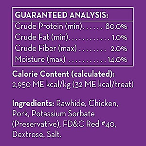 Dingo P-25002 Mini Bones, Rawhide For Small/Toy Dogs,White, 35-Count, Chicken, 0.8 pounds