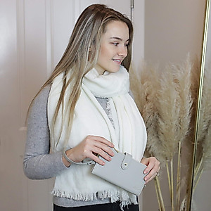 Women’s RFID Wristlet Wallet & Phone Holder | Multi Credit Card Bifold Organizer w/Zipper Pockets & Sweetly Packed in Gift Box