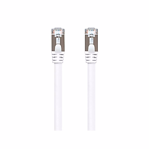 Monoprice Cat7 Ethernet Patch Cable - 3 feet - White| Flexboot RJ45 Stranded 600Mhz S/FeetP CMX Pure Bare Copper Wire 26AWG - Entegrade Series