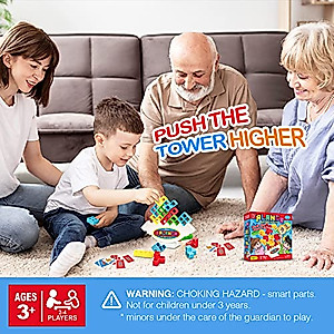 iYuePeng Board Games for Kids & Adults Tetra Tower Balance Stacking Toys Perfect for Family Games, Parties, Travel
