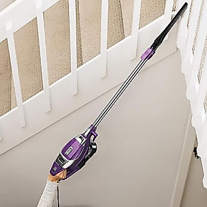 Shark ZS351 Rocket Corded Ultra-Light Vacuum with Zero-M Anti-Hair Wrap Technology, XL Dust Cup, Hand Vacuum Mode, & Swivel Steering, Plum Purple