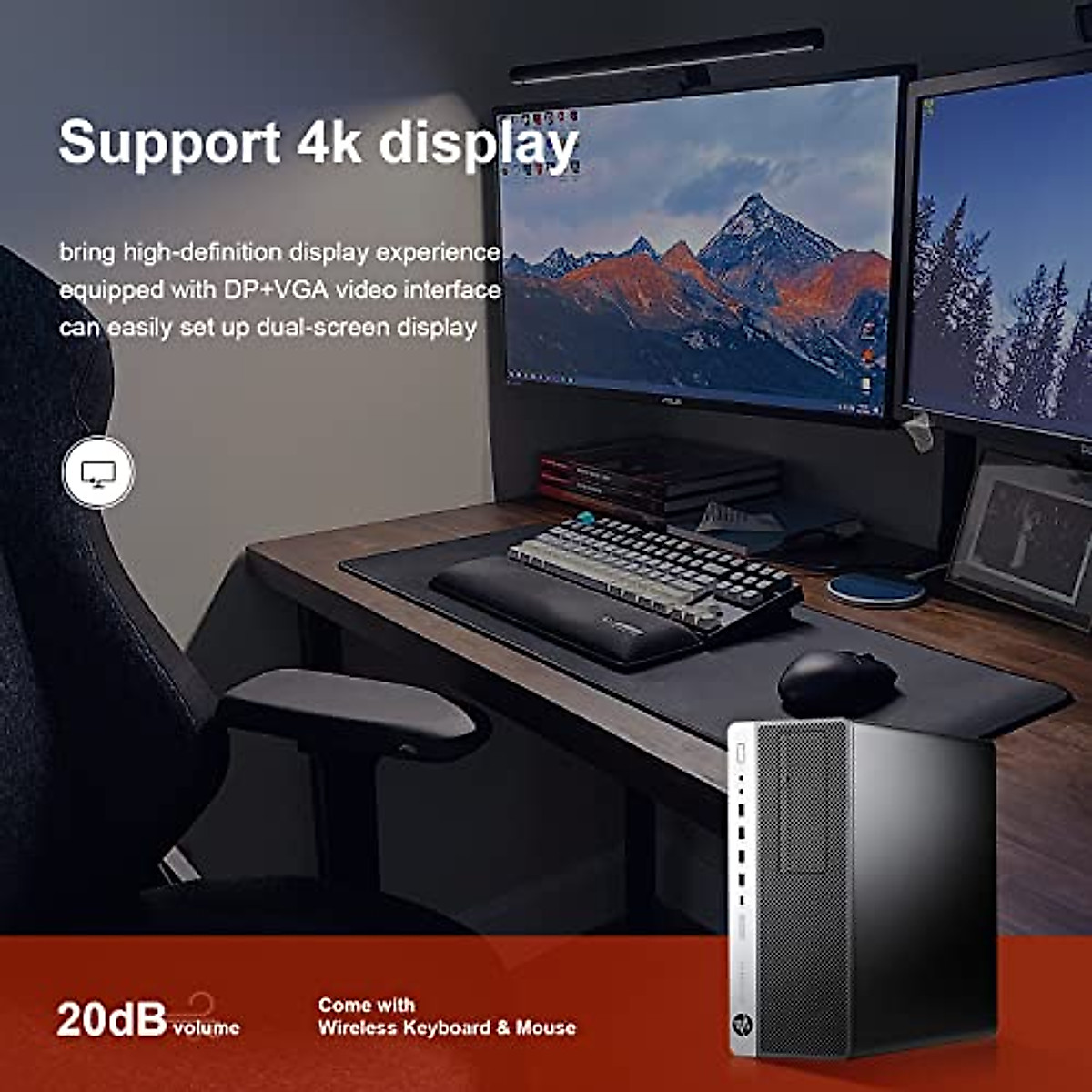 HP Elitedesk 800 G3 SFF Desktop PC,Refurbished Desktop i7,Win 10 Business Computers,16G DDR4,512GB NVMe M.2 SSD,DVDRW,DP,HDMI,Built-in AX210 Wi-Fi 6 BT,Wireless Keyboard and Mouse (Renewed)