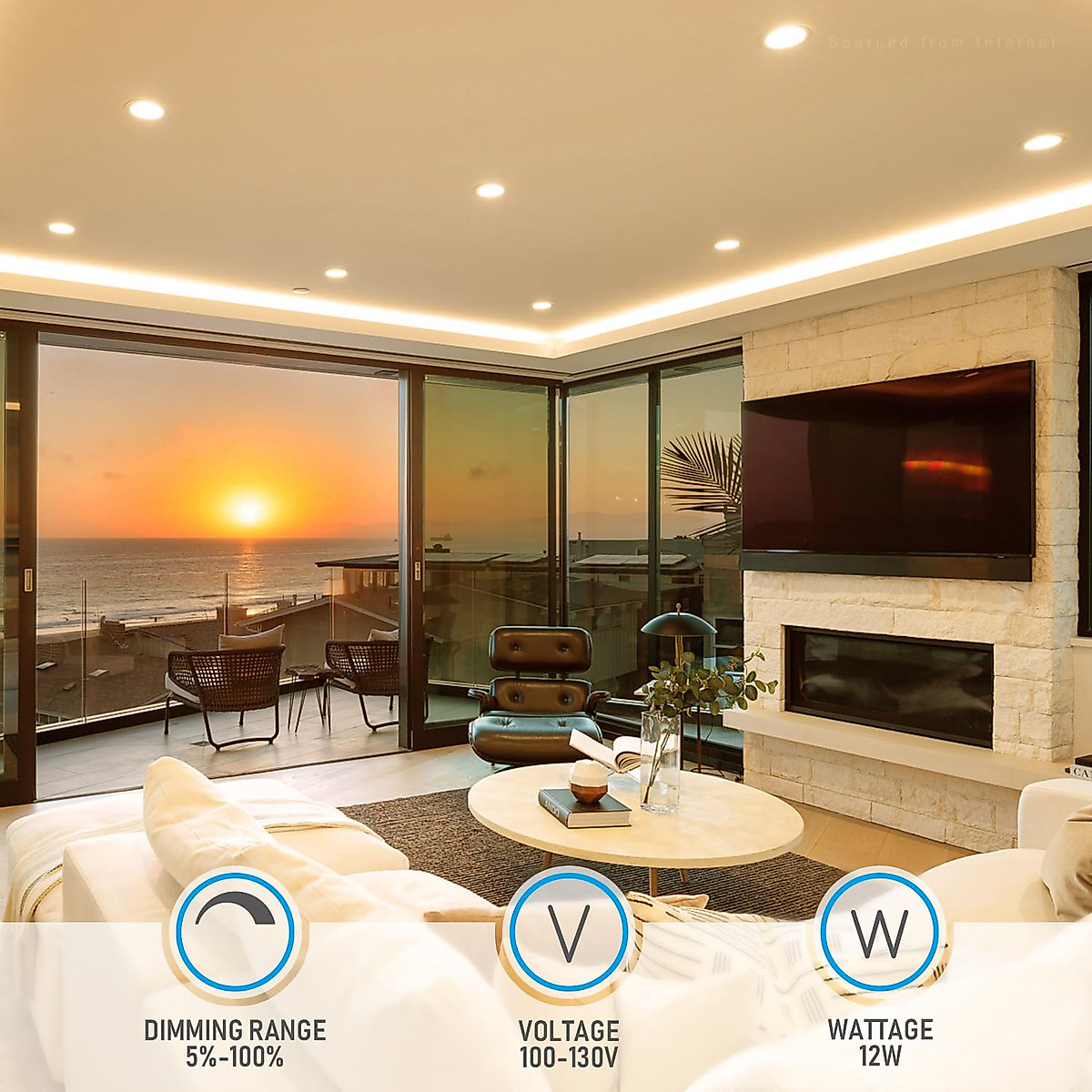 TORCHSTAR 12-Pack 5CCT 6 Inch Ultra-Thin LED Recessed Lighting with Junction Box, Aluminum, 2700K3000K3500K4000K5000K, 5%-100% Dimmable Slim Recessed Downlight, 12W 1000LM, ETL & ES Certified