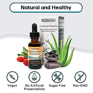 Micronutrients Liquid Drops | PrimaVie Shilajit, Electrolyte Concentrate, Trace Elements | Fulvic & Humic Acid | For Energy, Keto, Vegan, Paleo, Leg Cramp | Magnesium Sodium Potassium Zinc