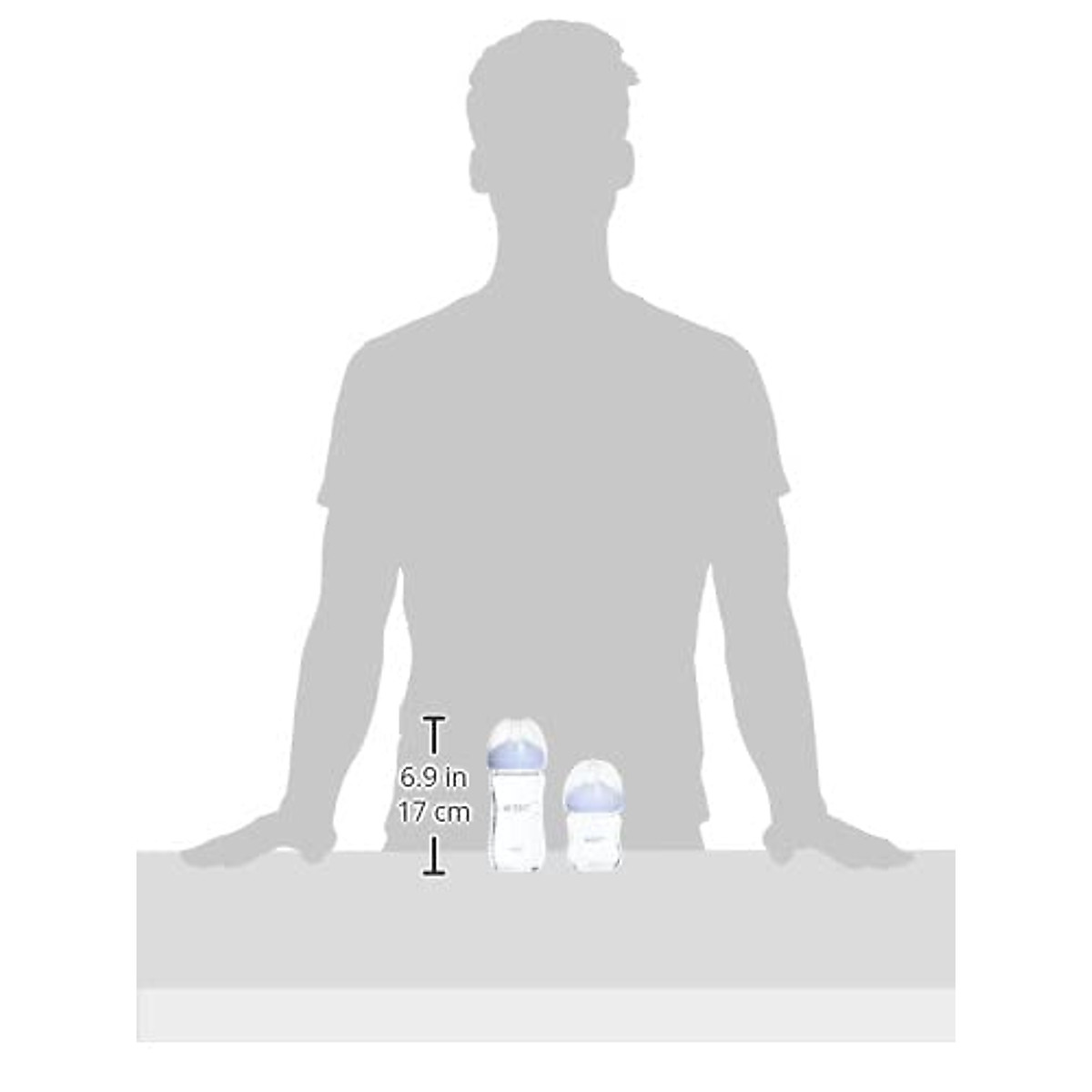 Philips Avent Natural Glass Bottle Baby Gift Set, SCD201/01