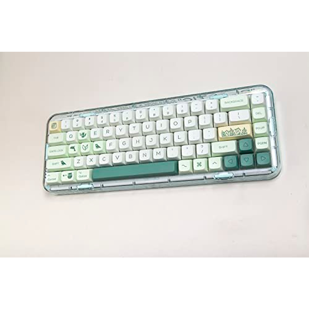 Cmokifuly Botanical Keycaps XDA Profile Keycaps Custom Keycaps for Mechanical Keyboard,144 Keys Set PBT Keycaps Dye Sublimation Keycaps (Botanical Garden)
