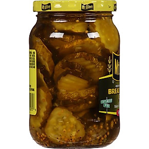Mt. Olive Bread & Butter Chips Old Fashioned Sweet Fresh Pack Pickles Jar, 16 oz