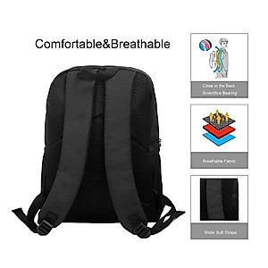 Unisex Backpack, Tanjiro Bookpack Multifunction Laptop Bag for Travel Daily Use 17 Inch Youth Adult