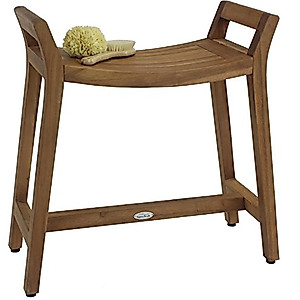 Patented Asia Ascend Teak Shower Bench with Elevated Height