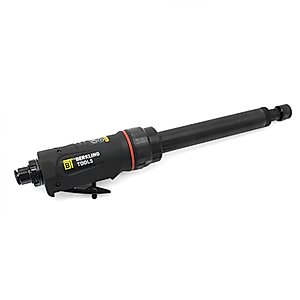 Berkling Tools BT 6321-12 | 12" Extra Long Extension 1/4“ Straight Air Die Grinder, Professional Grade Heavy Duty Variable High Speed (Straight, 12" Extension)