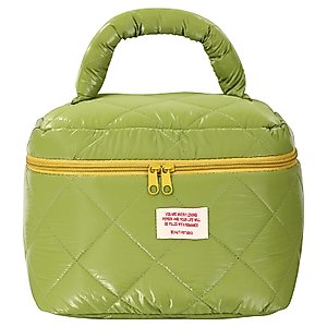 Makeup Bag Large Capacity Travel Cosmetic Bag for Women,Portable Cute Cosmetic Bag Waterproof Women Travel Makeup Bag Organize,Green