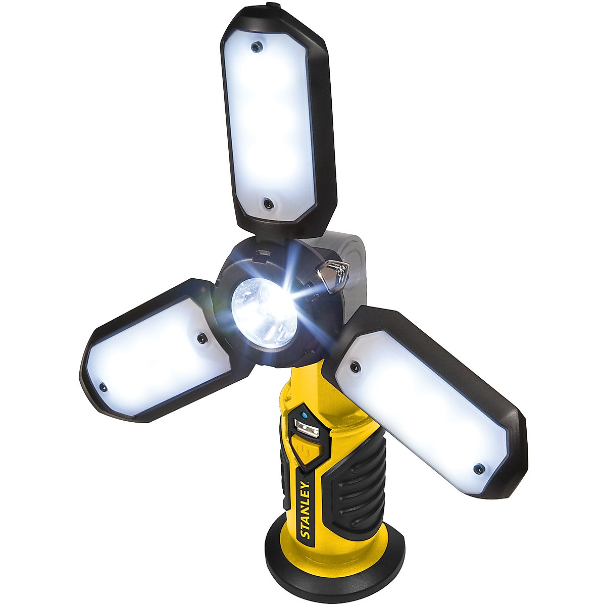 STANLEY SAT3S Rechargeable 600 Lumen Lithium Ion LED Work Light with USB Power Charger