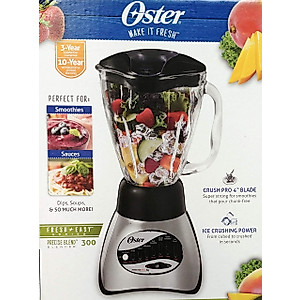 Oster 6812-001 Core 16-Speed Blender with Glass Jar, Black & 6812-001 Core 16-Speed Blender with Glass Jar, Black