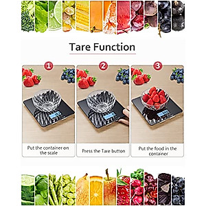 FITINDEX Food Scale for Weight Loss, Kitchen Scale for Food Ounces and Grams, Digital Smart Food Nutrition Scales, Cooking Coffee Scale with Smartphone APP for Baking, Calorie, 11lb/5kg