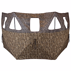 Primos Hunting DoubleBull 3-Panel Stakeout Blind with Surroundview 5 Shoot Through Ports in Mossy Oak Bottomland Camo 65165