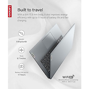 Lenovo - Ideapad 1 14.0" HD Laptop, Intel Celeron N4020 Processor, 4 GB RAM, 128GB Storage(64GB eMMC+64GB Card), Intel UHD Graphics, Bluetooth, Wi-Fi 6, Webcam, Windows 11, Cloud Grey, W/GaLiMu