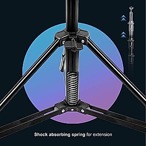 LimoStudio (Heavy Duty) 12.4 ft. Wide x 10 ft. Tall Backdrop Stands, High Stability with 1.45" Thick Pole, Adjustable Width & Length, Background Support System Kit with Super Spring Clamps, AGG1782