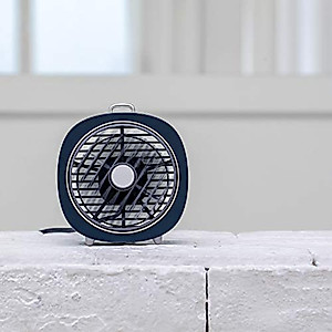 Toxz Portable Mini Fan Desktop Rotating Fan with Night Light,USB Rechargeable,Silent 3-Speed Wind,Simple Durable Small Fan,125x57x135mm