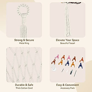 Stuffed Animal Net Or Hammock, Toy Net For Stuffed Animals, Stuffed Animal Holder With Hooks, Large Hammock For Stuffed Animals, Hanging Corner Stuffed Animal Organizer For Kids Bedroom Playroom White