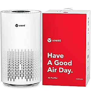 Vremi Premium True HEPA Air Purifier for Large Rooms - Removes 99.97% of Airborne Particles with H13, Activated Carbon and 3-Stage Filtration - Have A Great Air Day