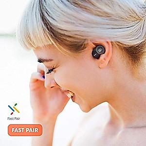 JBL Tune 125TWS True Wireless in-Ear Headphones - JBL Pure Bass Sound, 32H Battery, Bluetooth, Fast Pair, Comfortable, Wireless Calls, Music, Bundle with Deluxe Hardshell Case