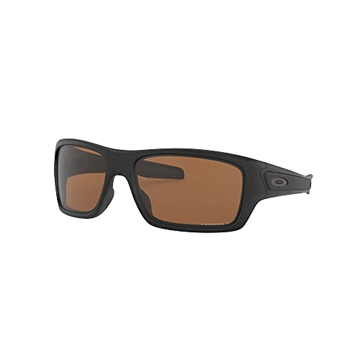 Oakley Men's OO9263 Turbine Rectangular Sunglasses, Matte Black/Prizm Tungsten Polarized, 65 mm