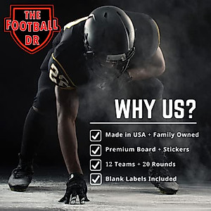 Fantasy Football Draft Board 2023-2024 - Color Rush Labels & Draft Board - Fantasy Football Draft Kit