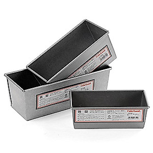 Tiger Crown 2310 Cake Pan, Silver, 3.7 x 7.4 x 3.4 inches (95 x 187 x 86 mm), Ulster Pound Shape, 1.0 Loin, Steel, Aluminum Plated