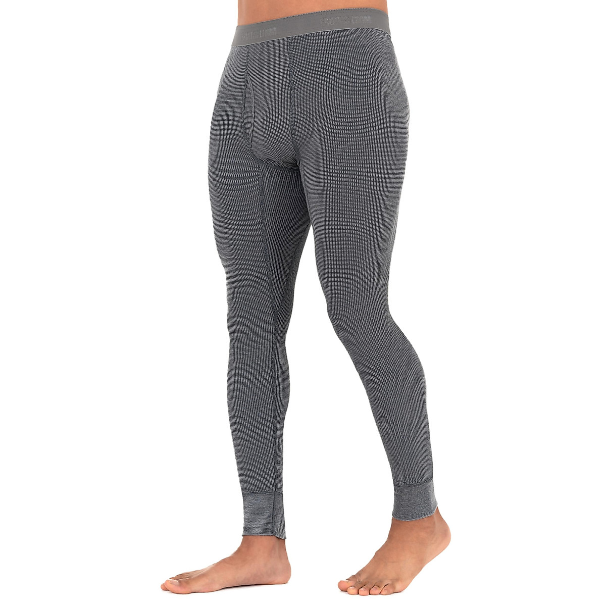 Fruit of the Loom Men's Recycled Premium Waffle Thermal Underwear Long Johns Bottom (1, 2, 3, and 4 Packs), Greystone Heather, X-Large
