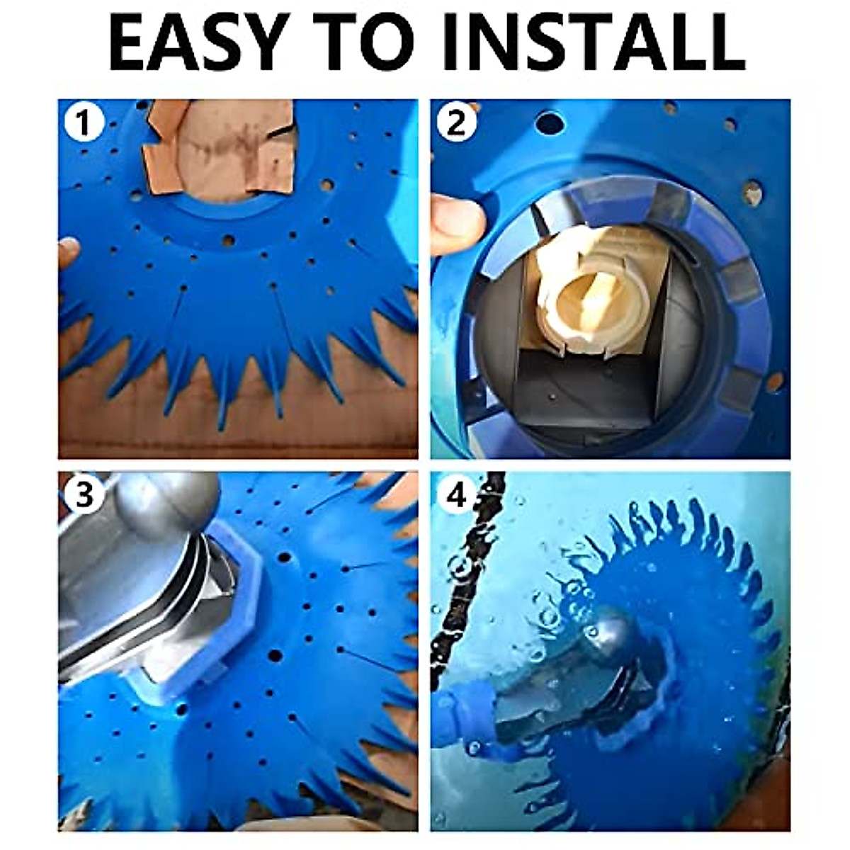 Funmit Pool Cleaner Finned Seal disc Skirt Replacement Part for Zo-diac Baracuda G2 G3 G4 Pool Cleaner W70329 W83277 W70464 (1 Pack)